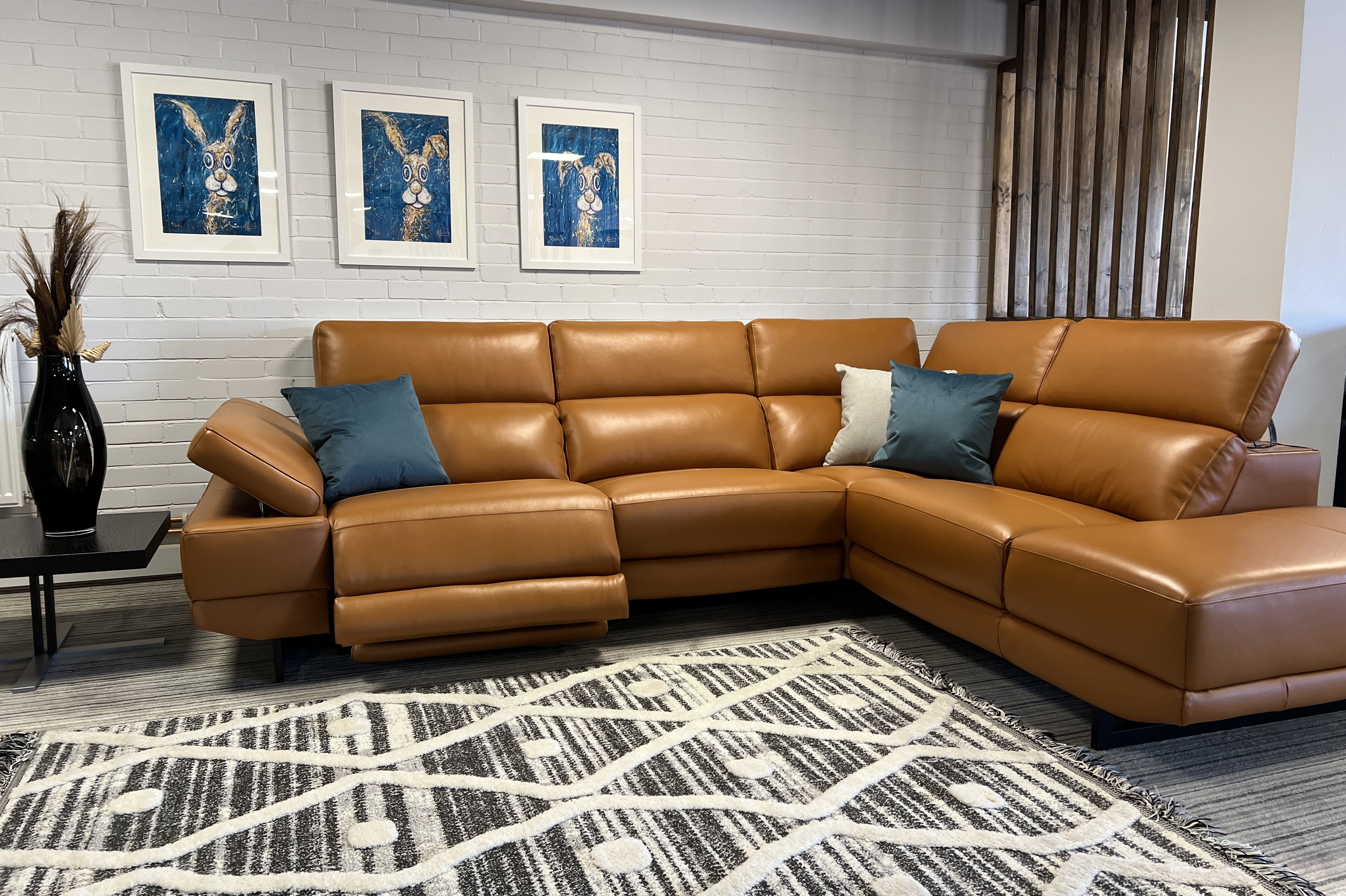 Belcanto Leather Corner Sofa